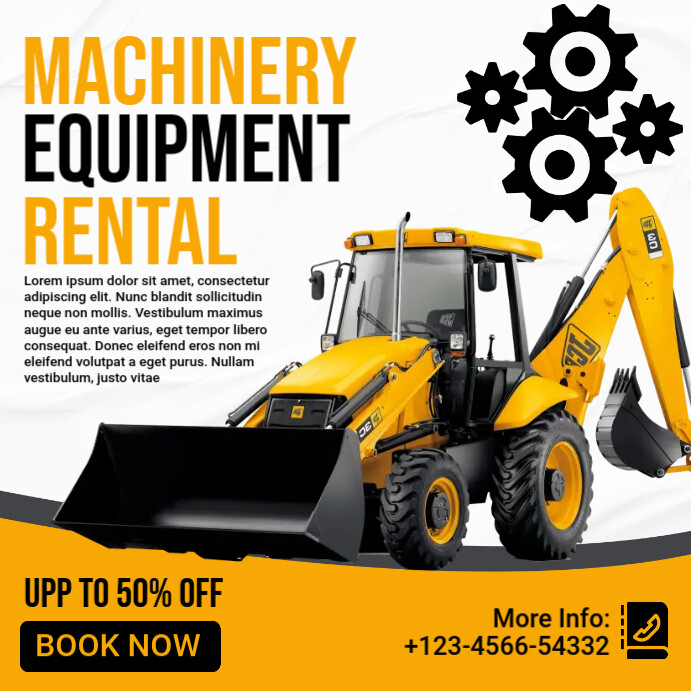 heavy equipment8 Template | PosterMyWall