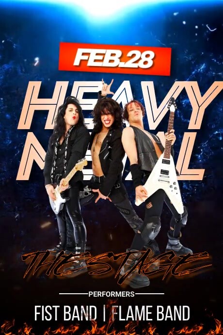 Copy of Heavy Metal Night | PosterMyWall