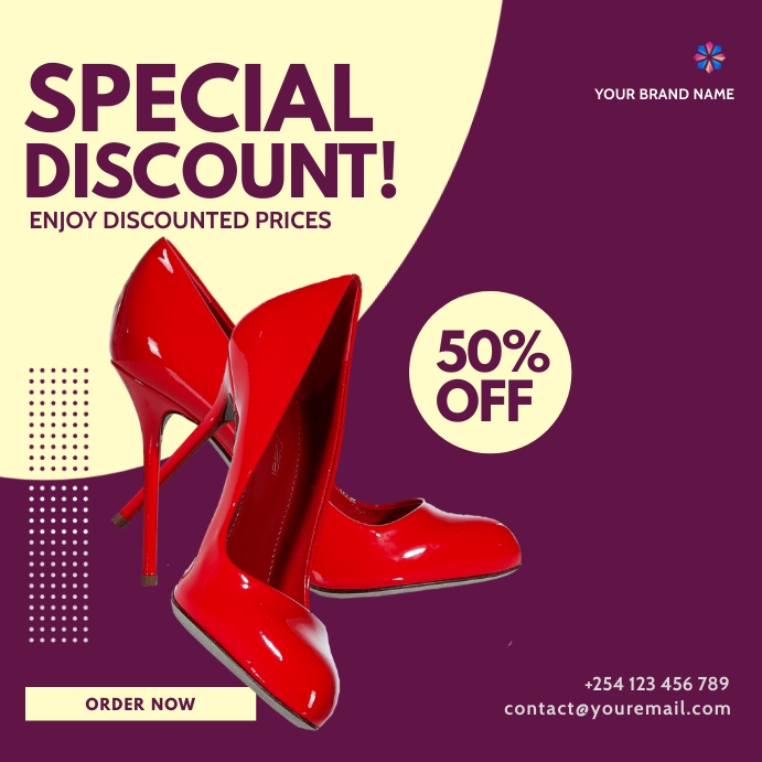 heels women sandals fashion sale flyer Template | PosterMyWall