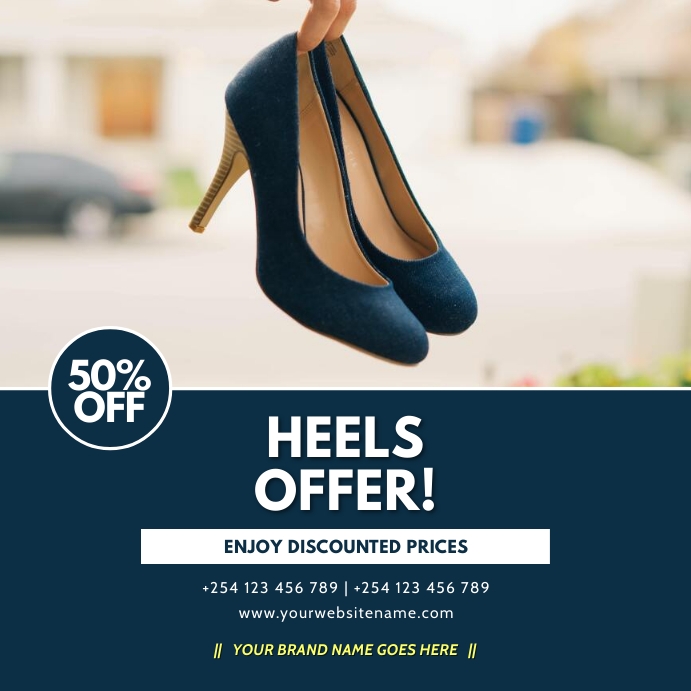 Copy of heels women sandals fashion sale flyer | PosterMyWall