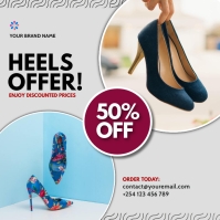 heels women shoes sandals fashion sale flyer Template | PosterMyWall