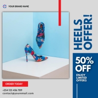 heels women shoes sandals fashion sale flyer Template | PosterMyWall