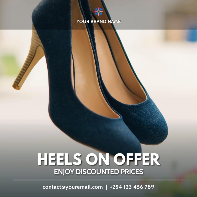 Modèle Talons Femmes Chaussures Sandales Mode Vente Flyer | PosterMyWall