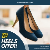 heels women shoes sandals fashion sale flyer Template | PosterMyWall