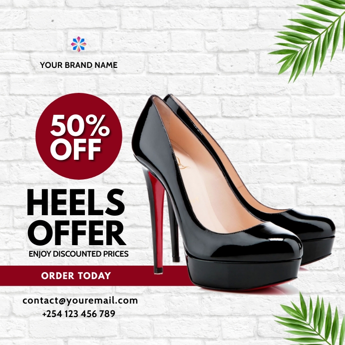 Copy of heels women shoes sandals fashion sale flyer | PosterMyWall