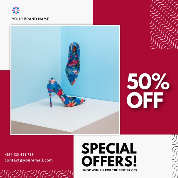 heels women shoes sandals fashion sale flyer Template | PosterMyWall