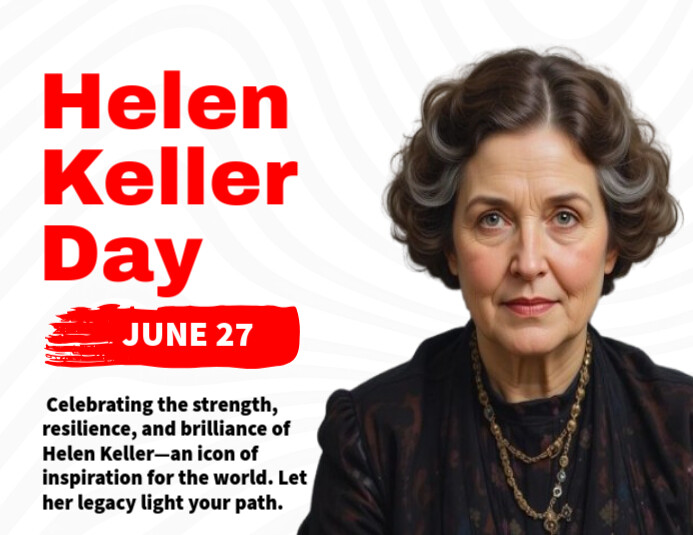 Helen Keller Day Templat | PosterMyWall