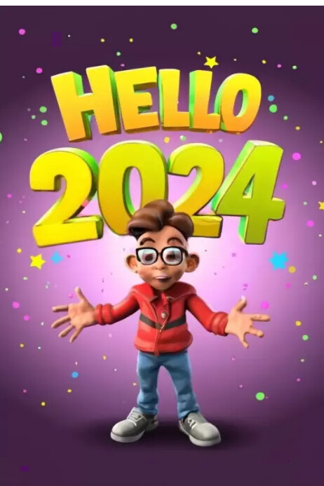 Hello 2024 Template | PosterMyWall