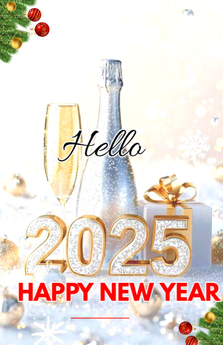 Hello 2025 Template | PosterMyWall