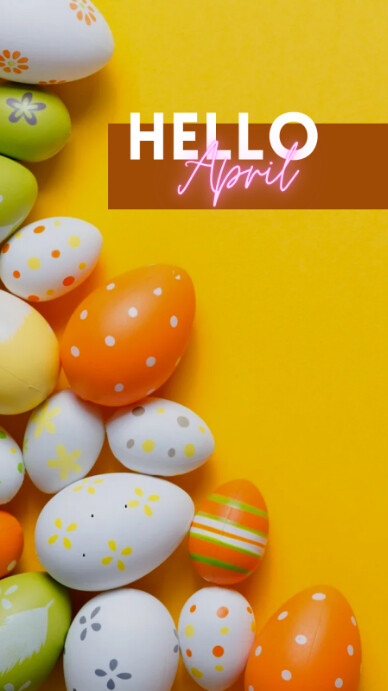 Hello April Template | PosterMyWall