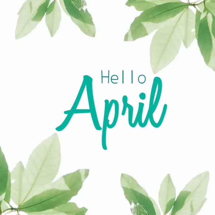 Plantilla de Hello april design template | PosterMyWall