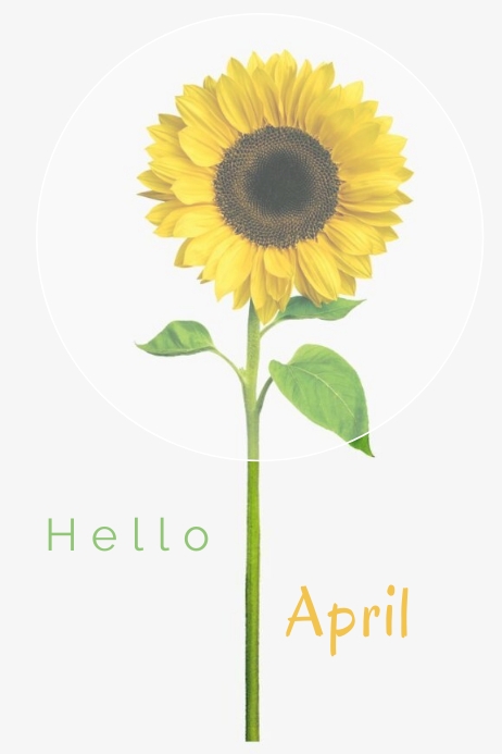 Hello April Template | PosterMyWall