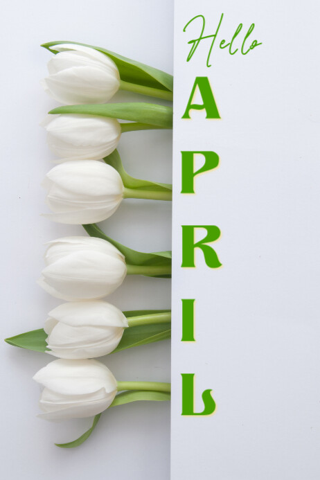 Hello April Template | PosterMyWall