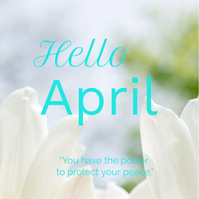 Hello April Template | PosterMyWall