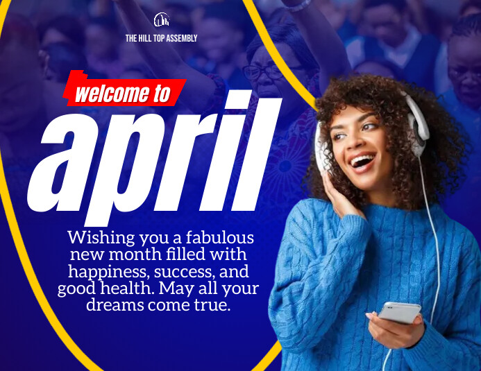 Hello April Template | PosterMyWall