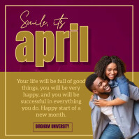 Hello APRIL Template | PosterMyWall