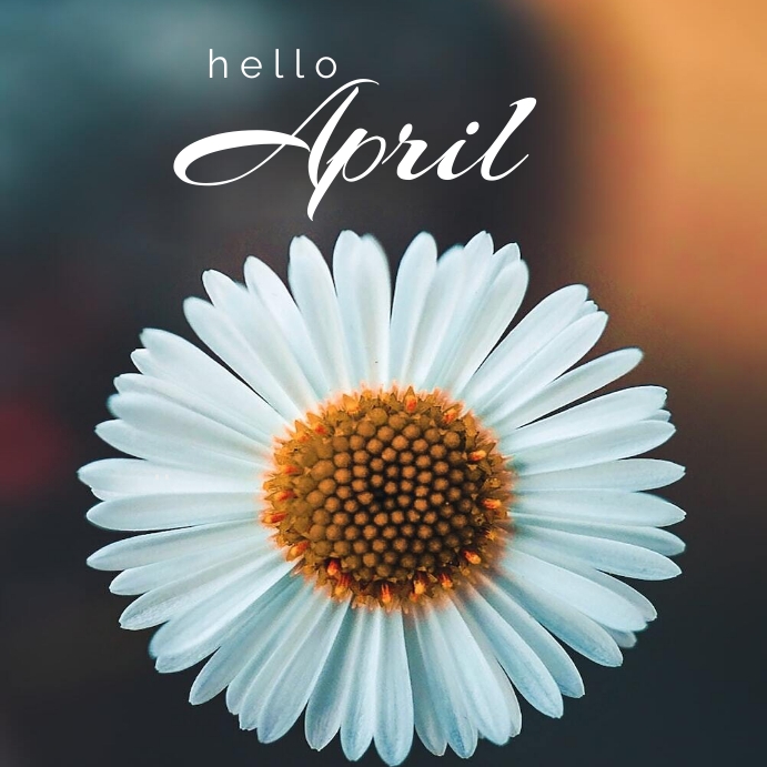 Hello April Template | PosterMyWall