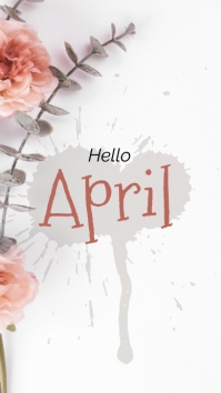 hello april template | PosterMyWall