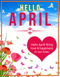 77.9K+ Free Templates for 'Hello april design card flyer' | PosterMyWall