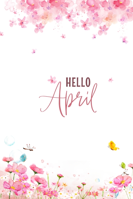 Hello April Instagram post Template | PosterMyWall