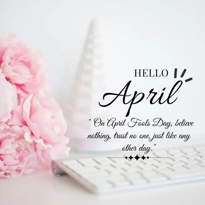 Hello April Instagram Post Template | PosterMyWall