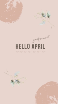 Hello April Instagram Post Template | PosterMyWall