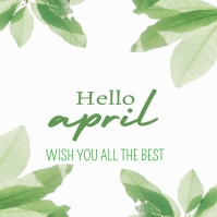 Hello April Instagram post Template | PosterMyWall