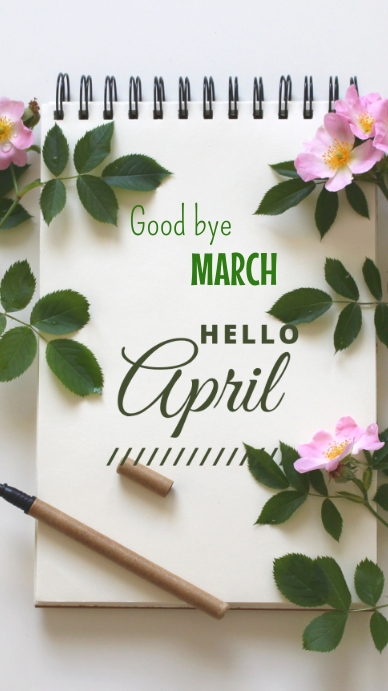 Hello April Instagram story Template | PosterMyWall