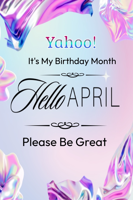 Hello April Poster Template | PosterMyWall