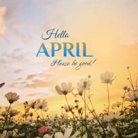 Hello April Template | PosterMyWall