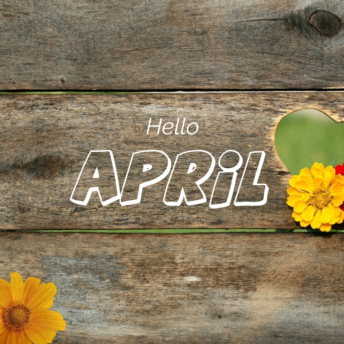 Plantilla de Hola Abril Plantilla | PosterMyWall