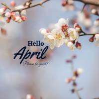 Hello April Template | PosterMyWall