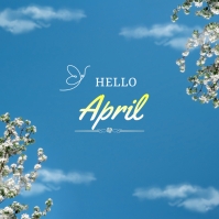 Hello April Template | PosterMyWall