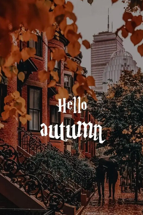 Hello atumn Template | PosterMyWall