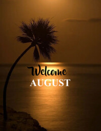 Hello august Template | PosterMyWall