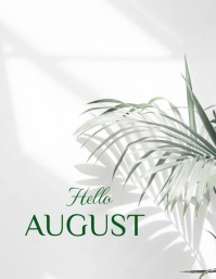 Hello august Template | PosterMyWall