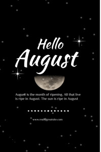Hello August 2024 Poster Template | PosterMyWall