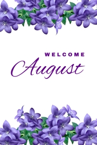 Hello august Template | PosterMyWall