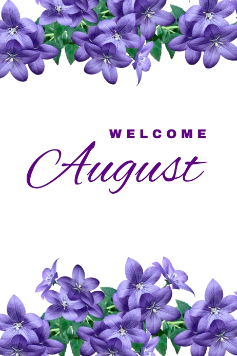 Plantilla de Hello august poster | PosterMyWall