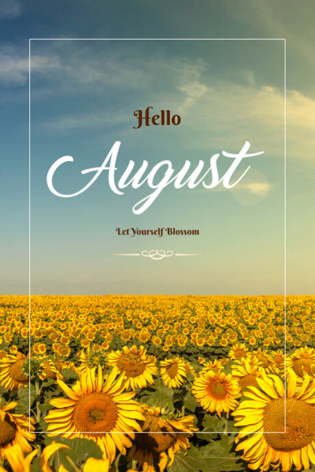 Copy of Hello August poster | PosterMyWall