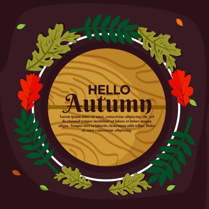 Hello Autumn Ads Template | PosterMyWall