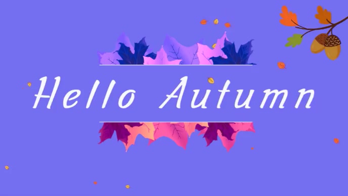 HELLO AUTUMN Template | PosterMyWall