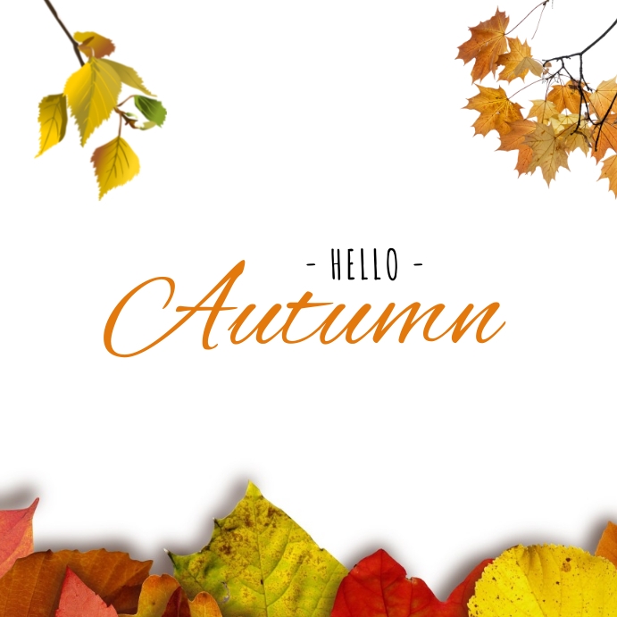 hello autumn Template | PosterMyWall