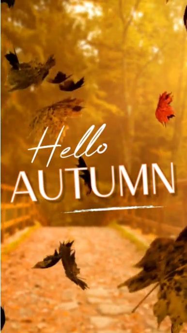 Copy of Hello Autumn | PosterMyWall