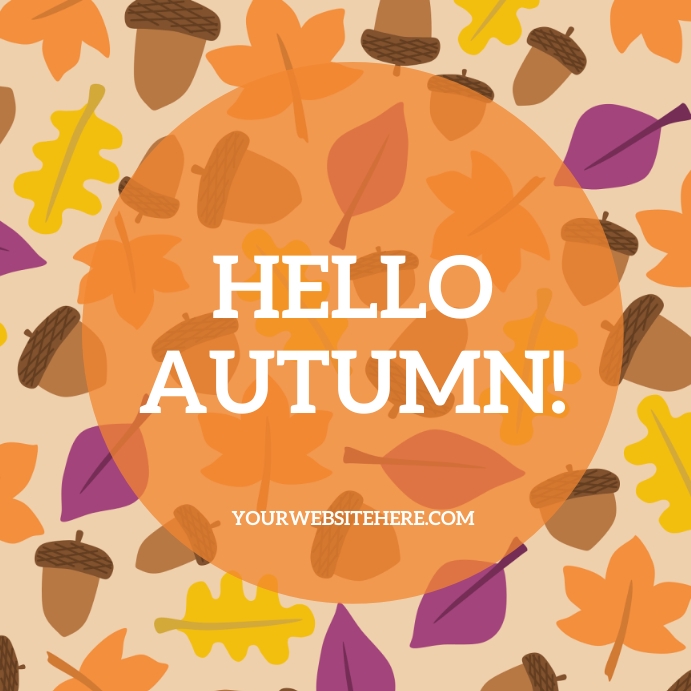 Hello Autumn Template | PosterMyWall