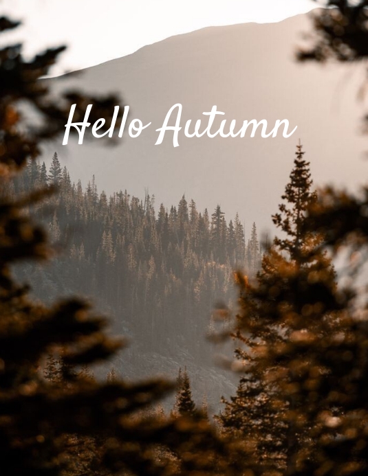 Hello autumn Template | PosterMyWall