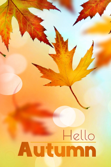 Hello Autumn Template | PosterMyWall