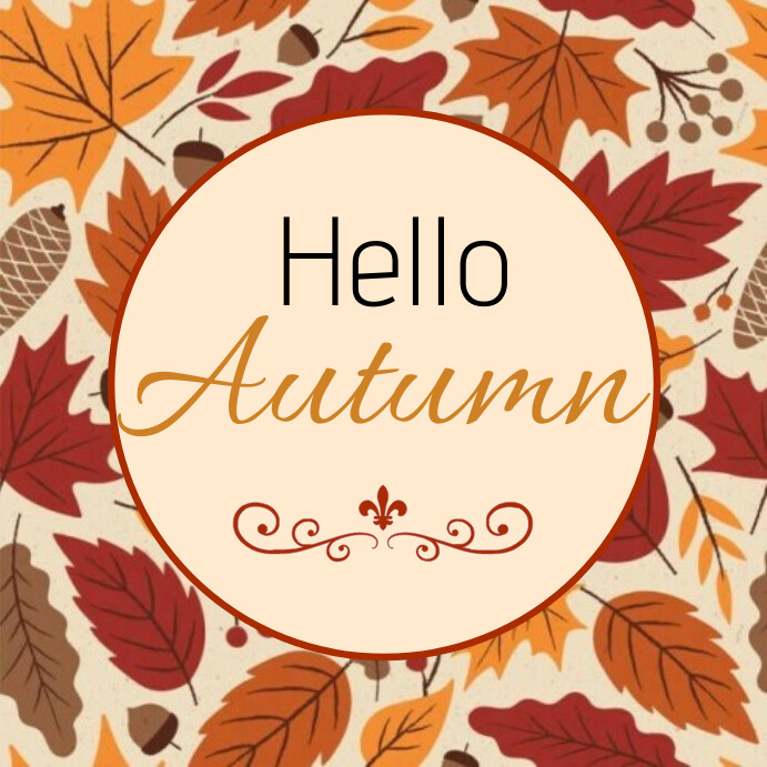Hello autumn Template | PosterMyWall