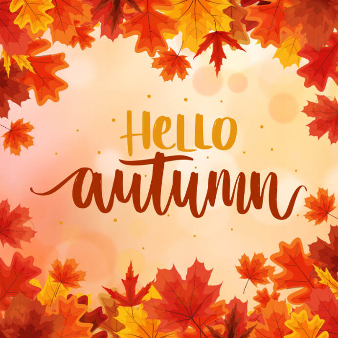 Plantilla de Hello Autumn | PosterMyWall