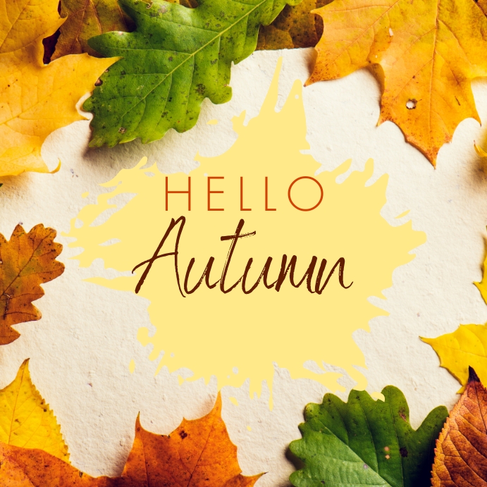 Hello Autumn Template | PosterMyWall